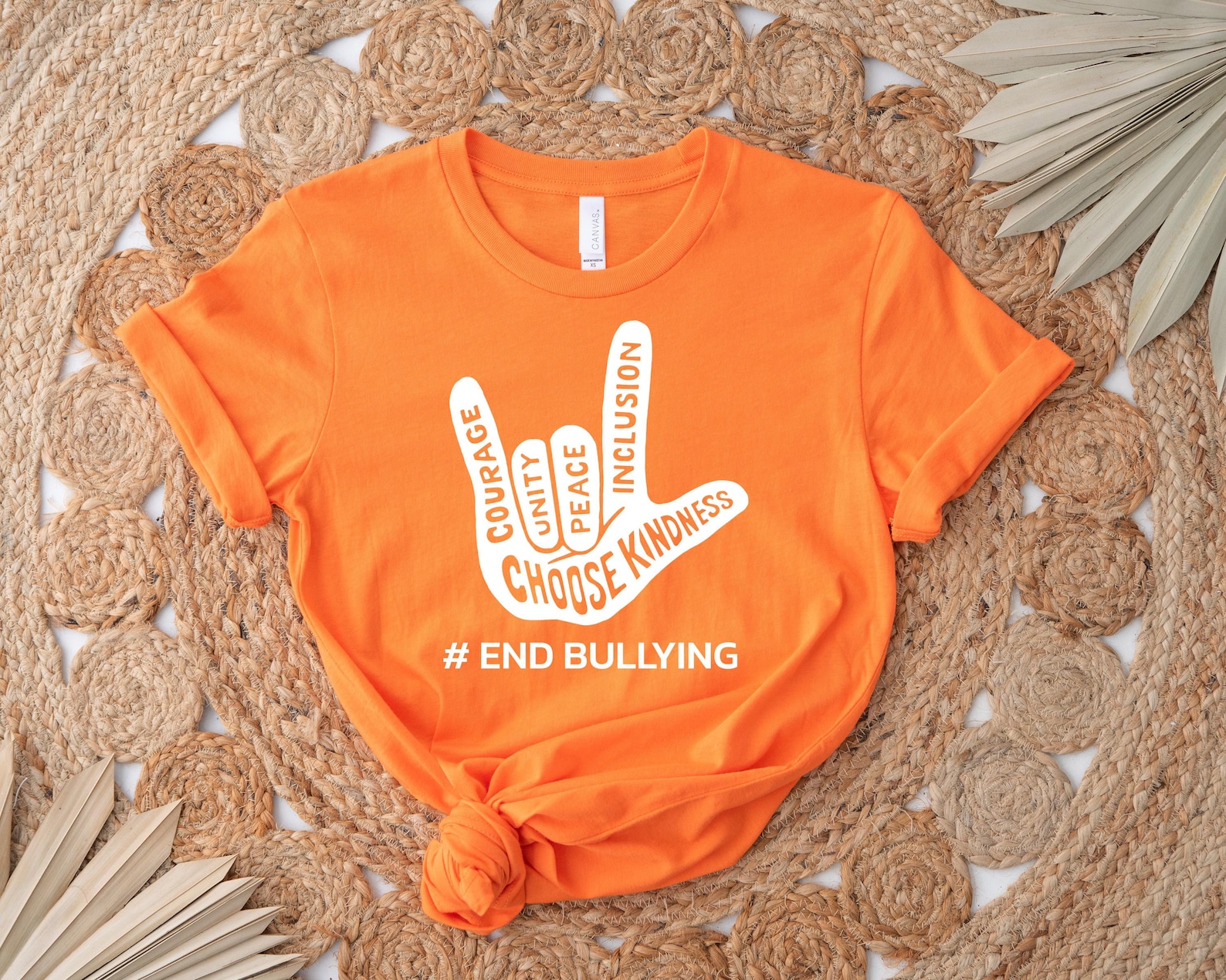 Anti Bullying Love Hand Sign Language Shirt, Choose Kindness End ...