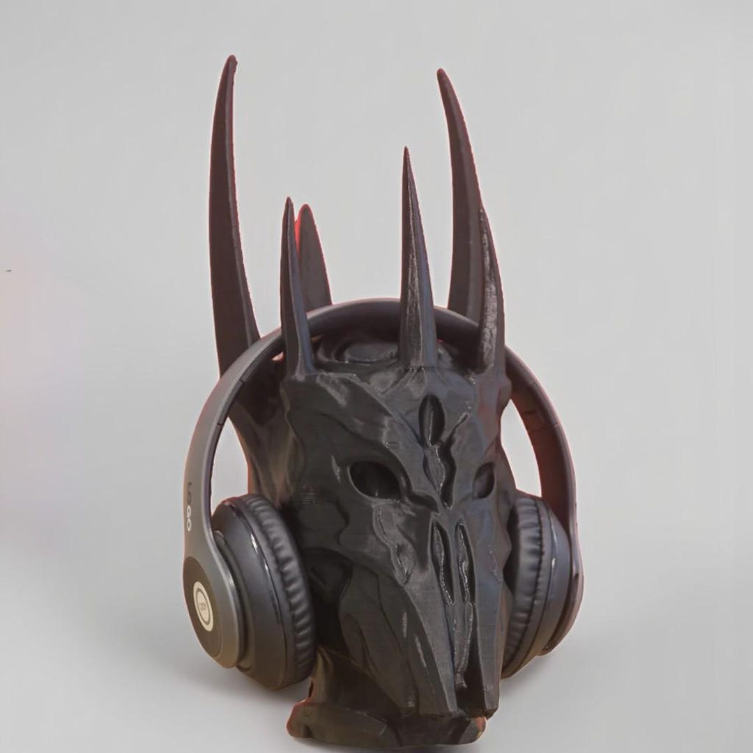 Sauron Headphone Stand Dark Lord Headphones Sauron Bust Lord of Mordor ...