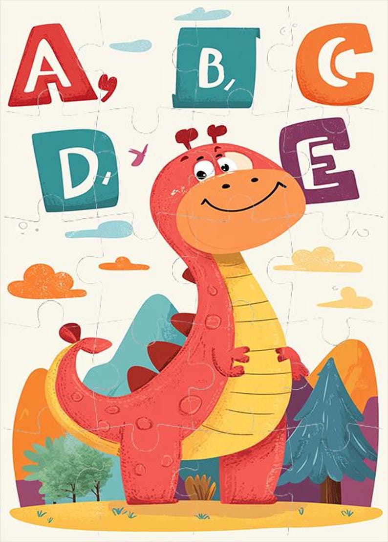 Educational ABC Jigsaw Puzzle for Kids – Fun Alphabet Learning for Ages ...