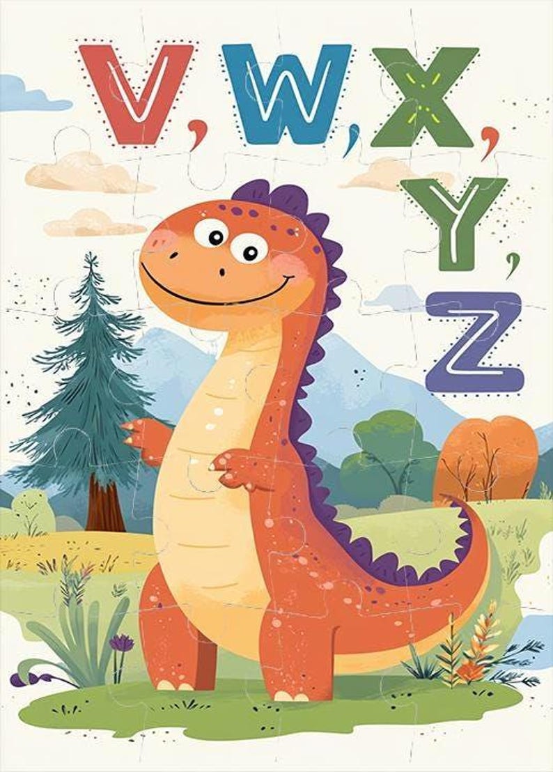 Educational ABC Jigsaw Puzzle for Kids – Fun Alphabet Learning for Ages ...