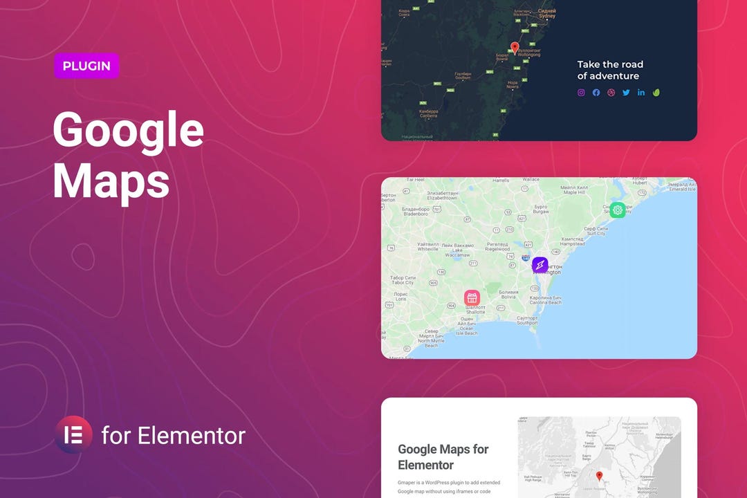 Google Maps Plugin for Elementor - Etsy