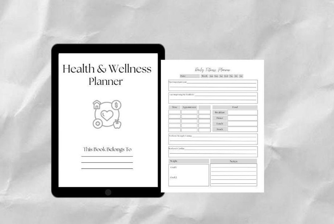 Health and Wellness Digital Planner - Etsy