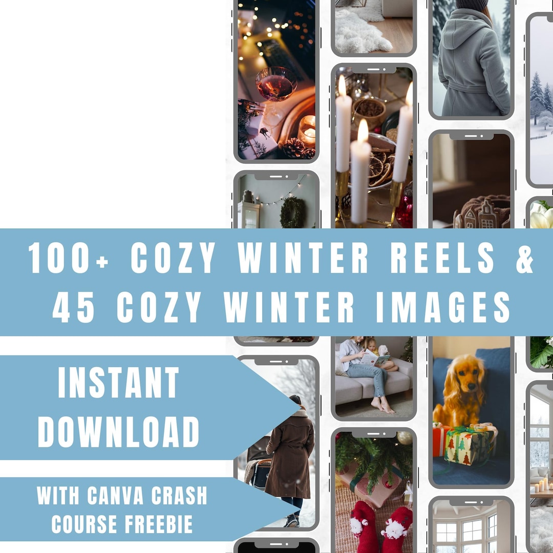 100+ Cozy Winter Reels & 50+ Cozy Winter Images Bundle| Social Media ...