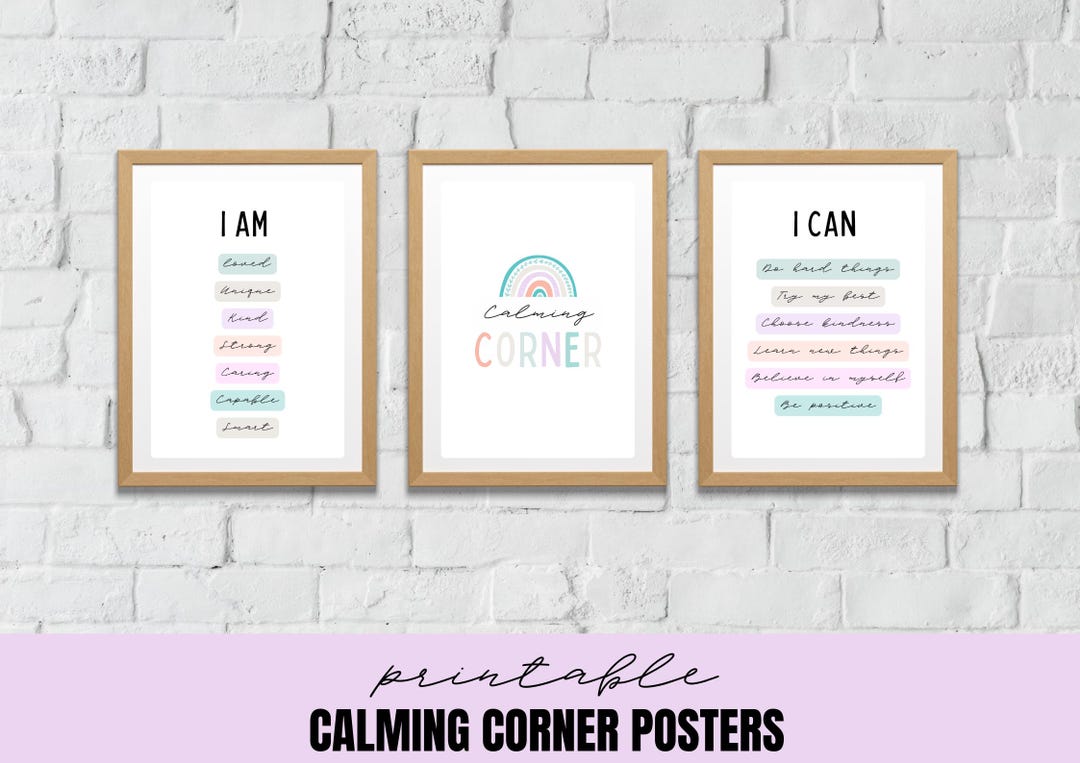 Calming Corner Posters | Growth Mindset, Feelings Chart (digital ...