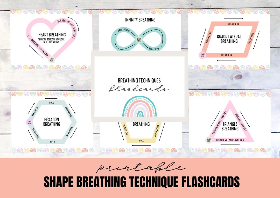 Printable Mindfulness Breathing Exercise Cards for Kids| Calm Down ...