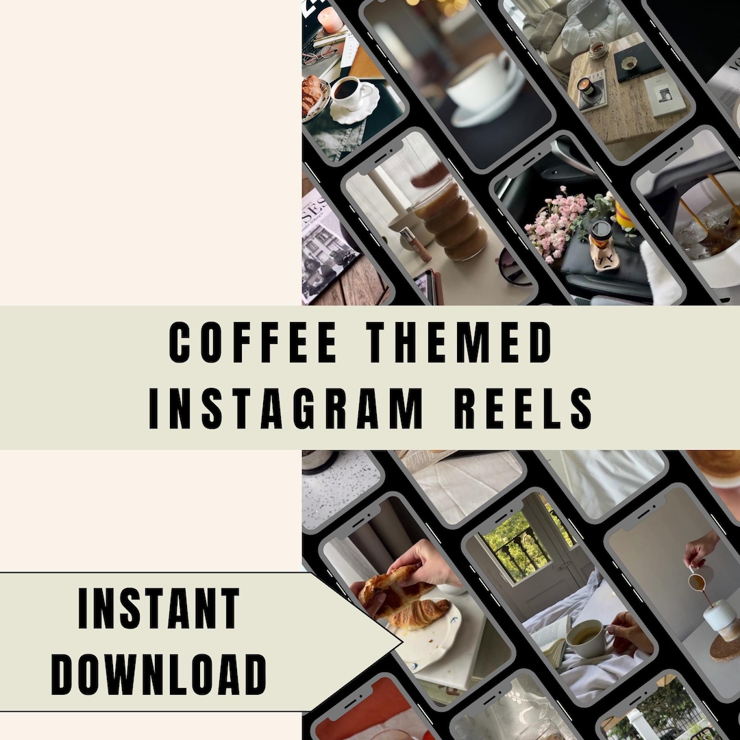 Coffee Themed Instagram Reel Templates| Aesthetic Coffee Social Media ...