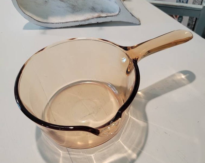Visionware Sauce Pan Visions Amber Color Corningware - Etsy