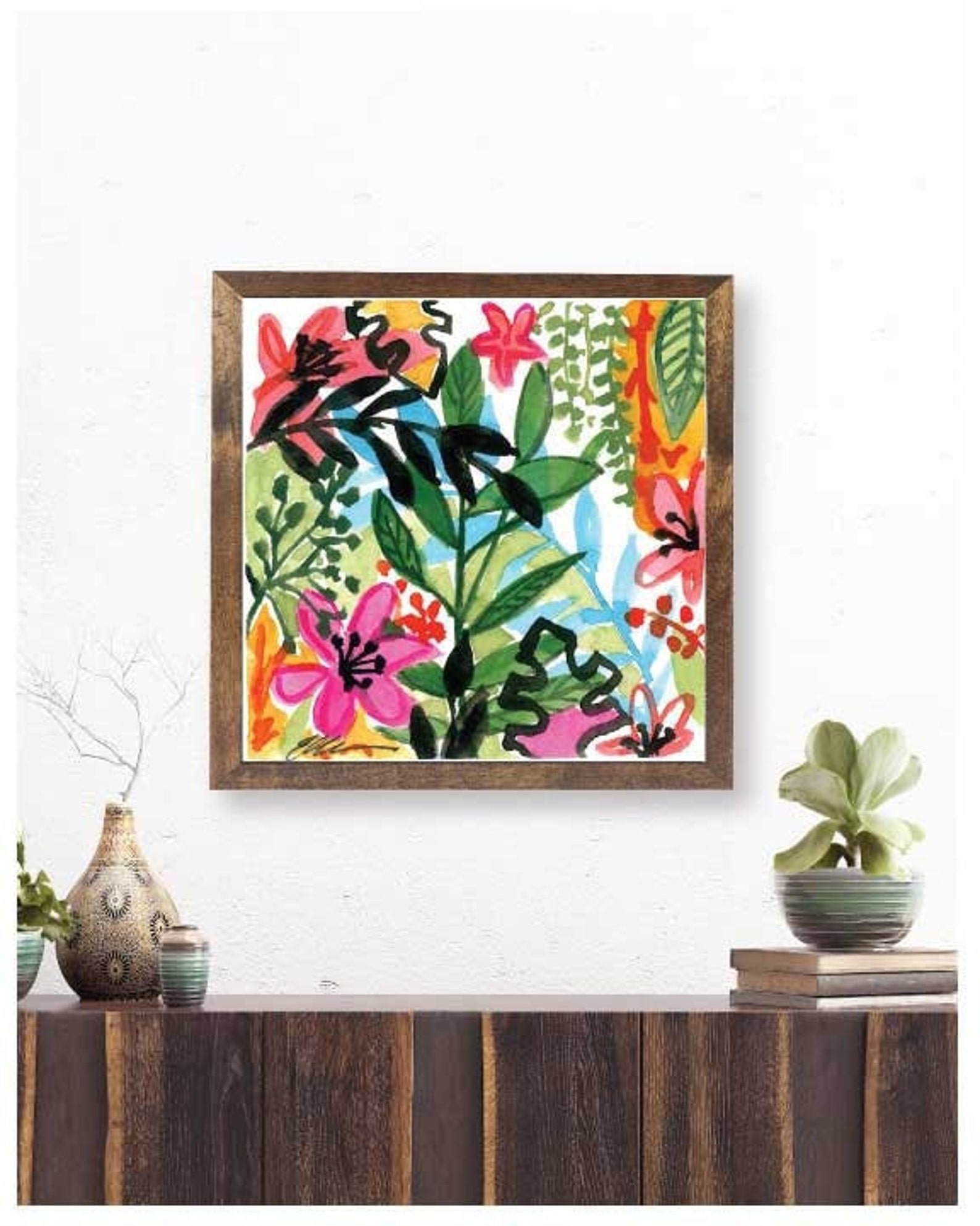 Jungle Print/ Jungalow Decor/ Boho Chic/ Tropical Decor/ | Etsy