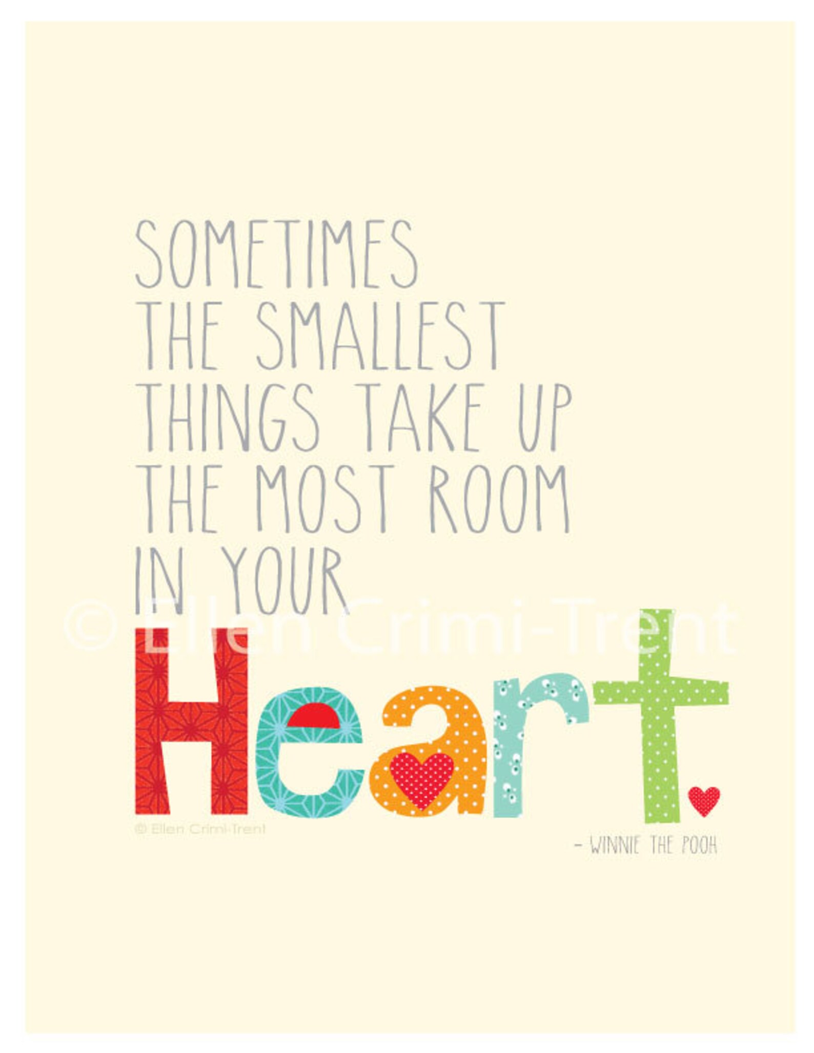 Kids Wall Art Heart Quote/ Kids Wall Art/ Kids Decor/ - Etsy