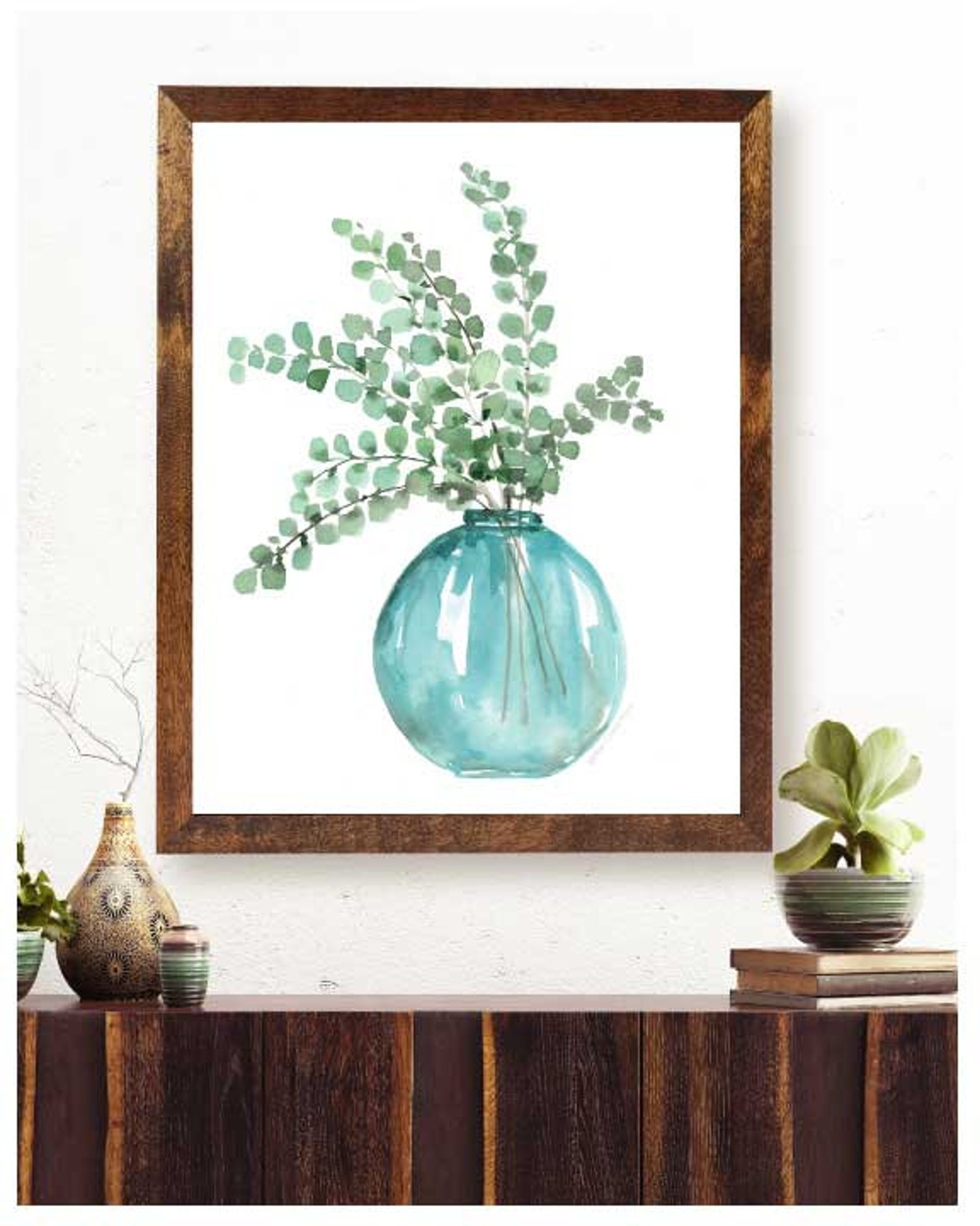 Eucalyptus wall art/ eucalyptus decor/ greenery wall art/ | Etsy