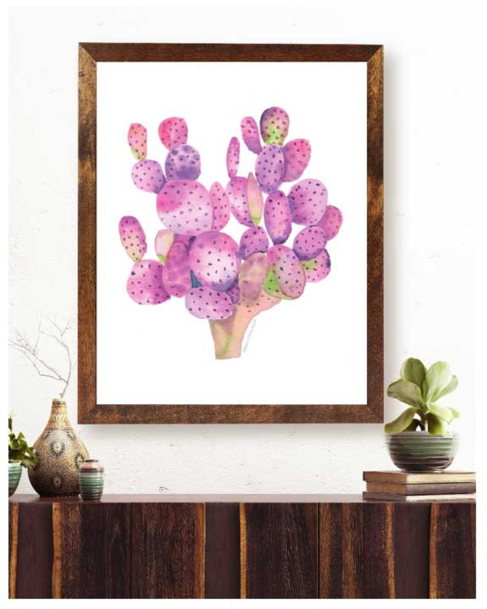 Cactus Wall Art/ Succulent Wall Art/ Tropical Wall Art/ Cactus | Etsy