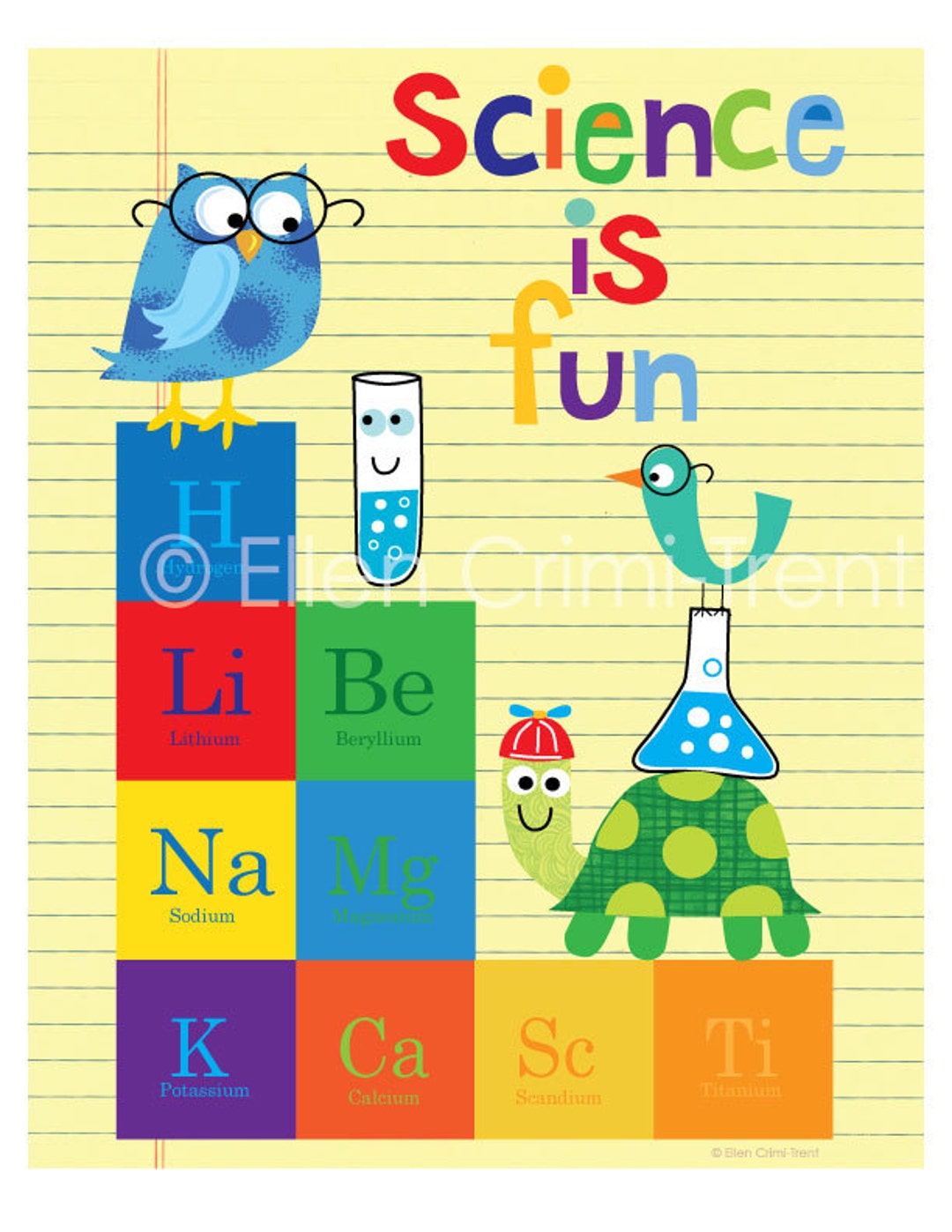 Kids Wall Art- Science is Fun - Etsy