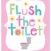 Girls Bathroom Art- Pink- Bathroom Rules Print Set - Etsy