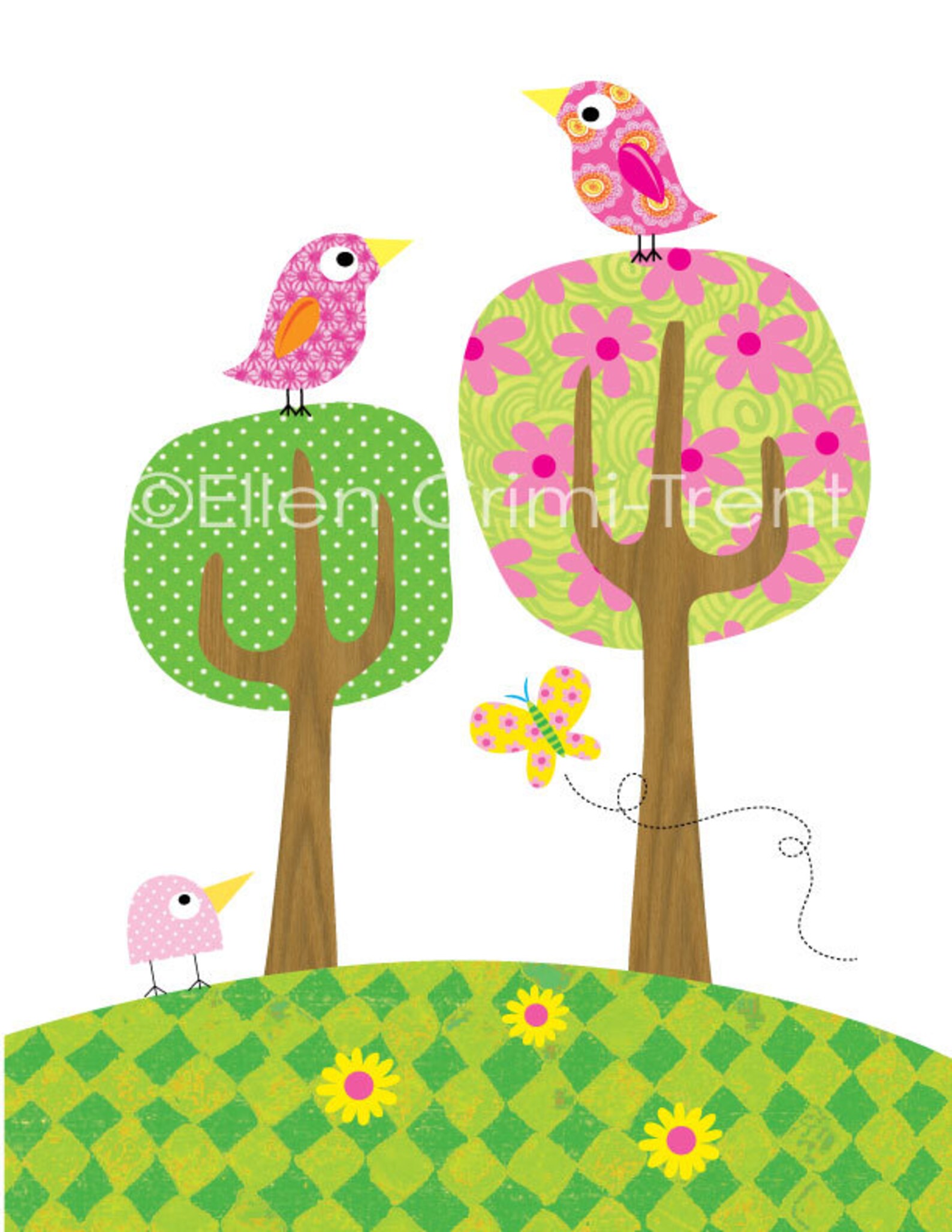 Kids Wall Art-spring St. Print Set- Nursery Decor - Etsy