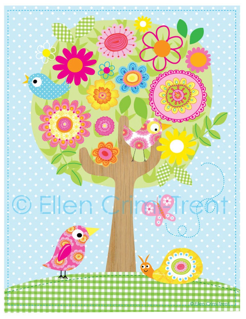 Kids Wall Art-spring St. Print Set- Nursery Decor - Etsy