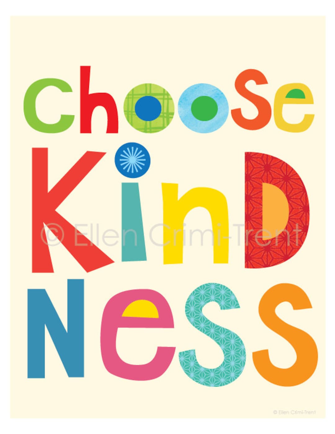 Choose Kindness- Kids Wall Art - Etsy