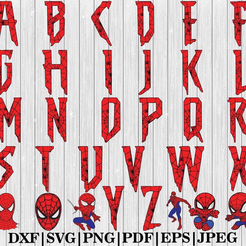 Spiderman Letters - Etsy