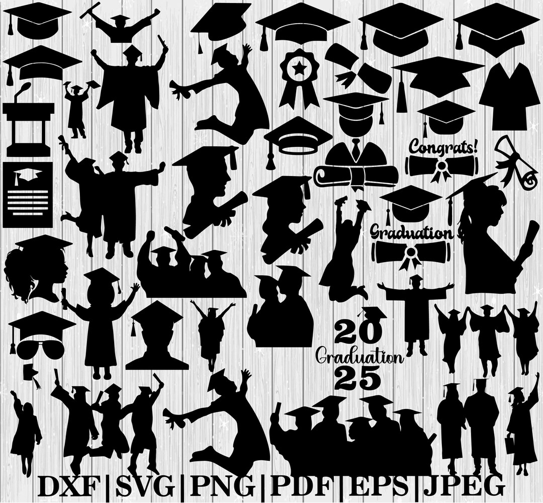 Graduation Svg Bundle, Graduation Clipart, Graduation Png, Graduation ...