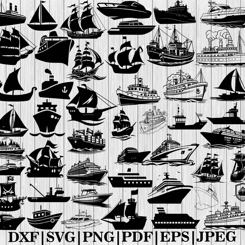 Boat svg - Etsy