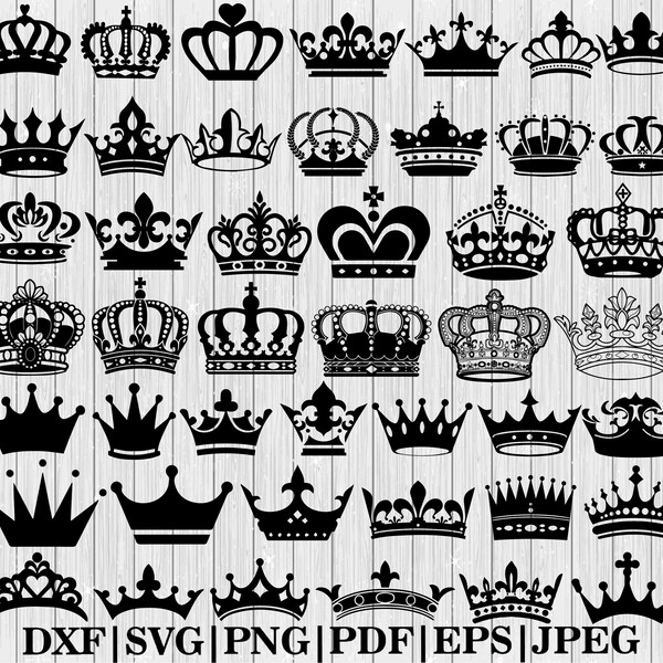 Crown Svg - Etsy