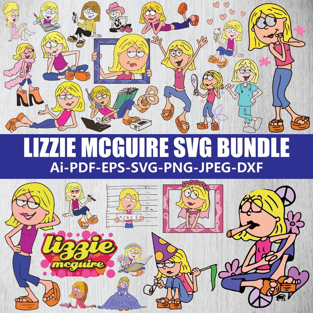 Clipart, Lizzie Mcguire Svg, Animation Svg, Lizzie Png, Lizzie Mcguire ...