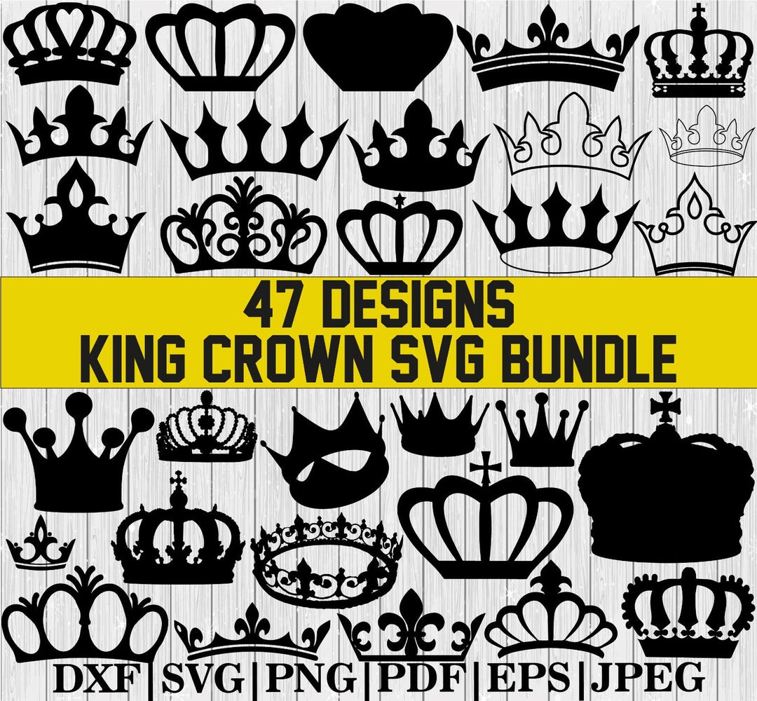 Crown Svg Bundle, Royal Crown Svg, King Crown Svg, Crown Clipart, Queen ...