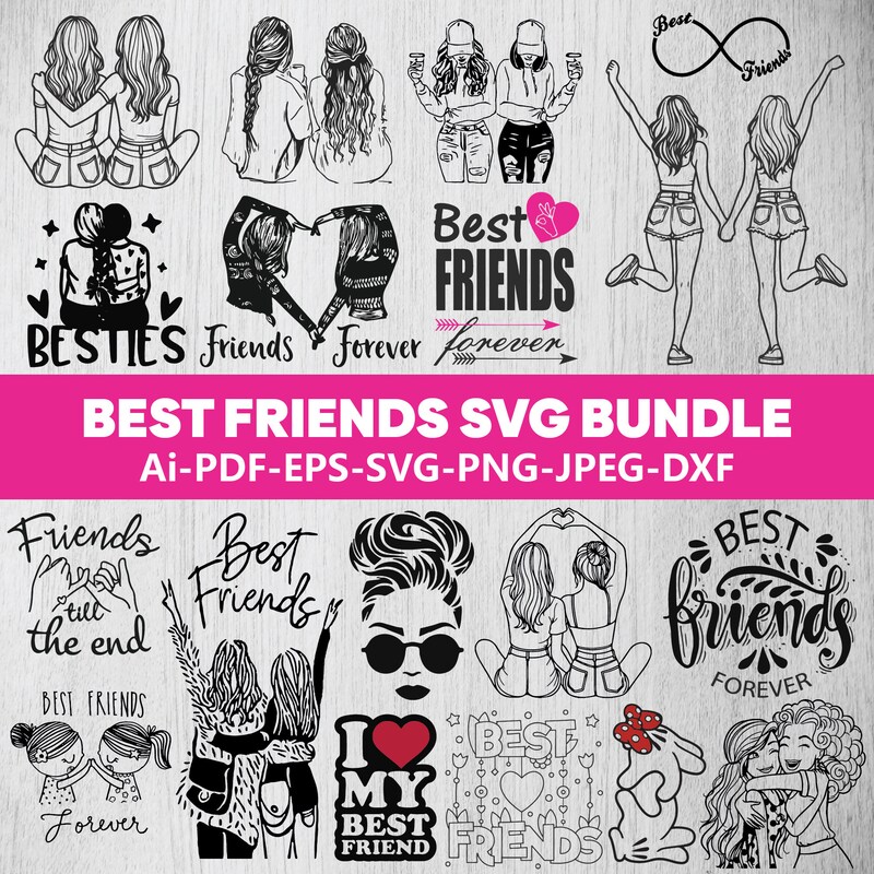 Best Friend Svg - Etsy