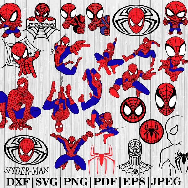 Spiderman, Svg - Etsy