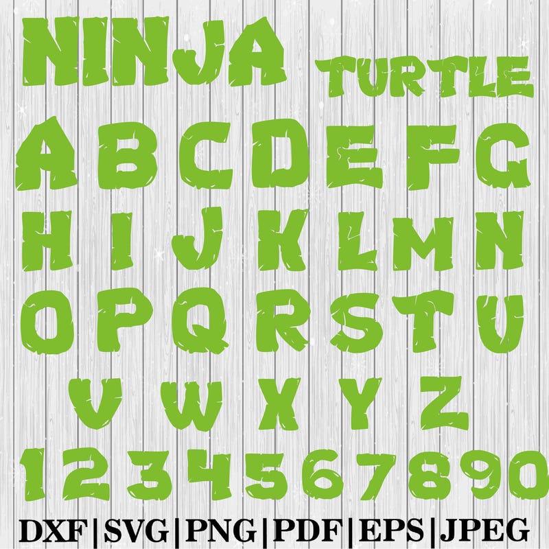 Tmnt Letters - Etsy