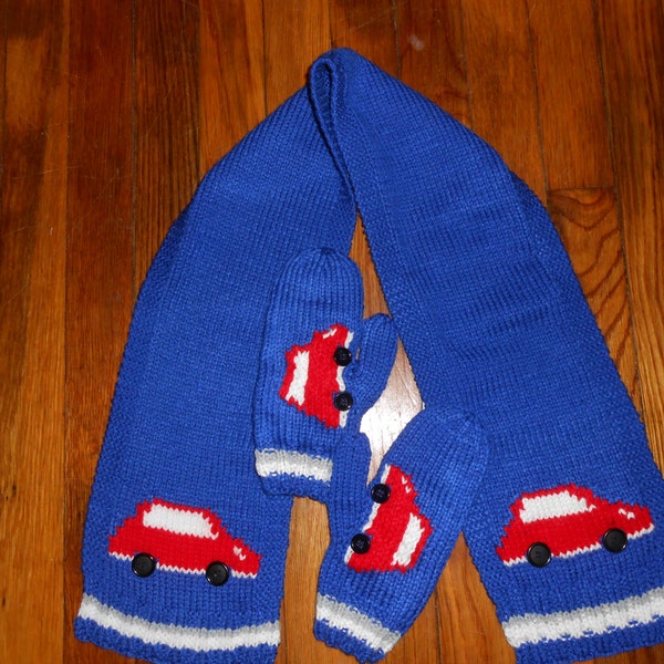 Scarf Mitten Set - Etsy