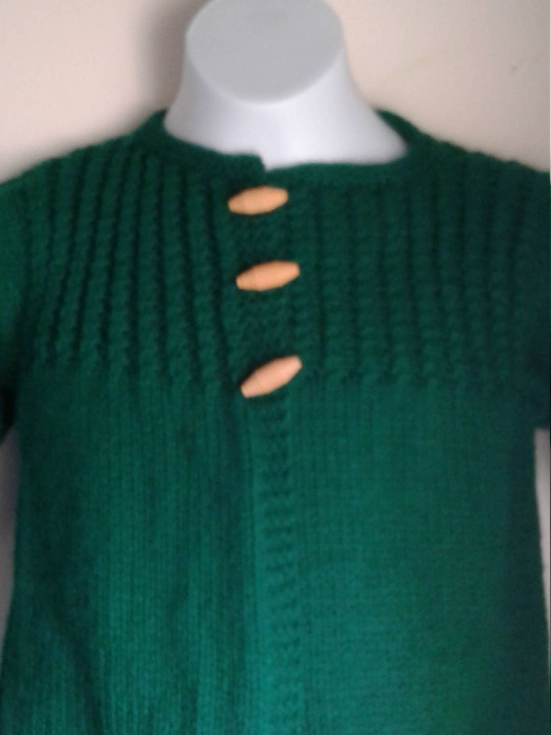 Adorable Top Cable 3-button Cardigan, Size 4 / 5 - Etsy
