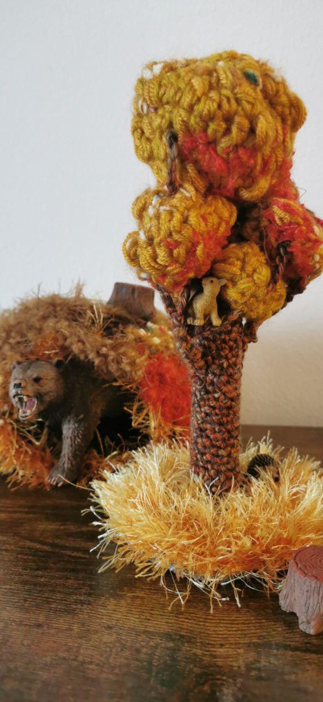Handcrafted Waldorf Play Set: Tree & Animal Den - Perfect for ...