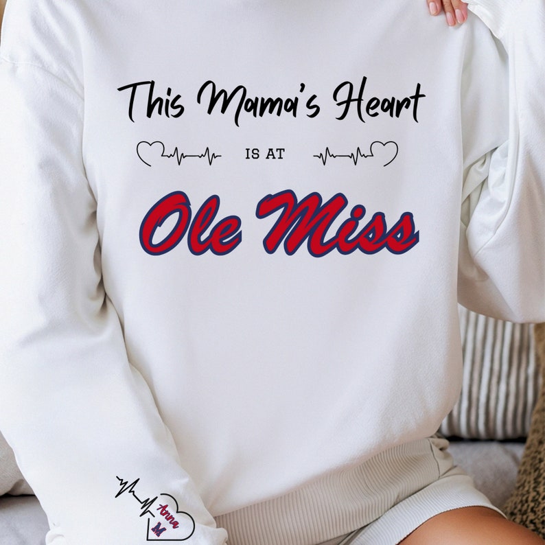 Ole Miss Mama With Personalized Sleeve Detail - Etsy