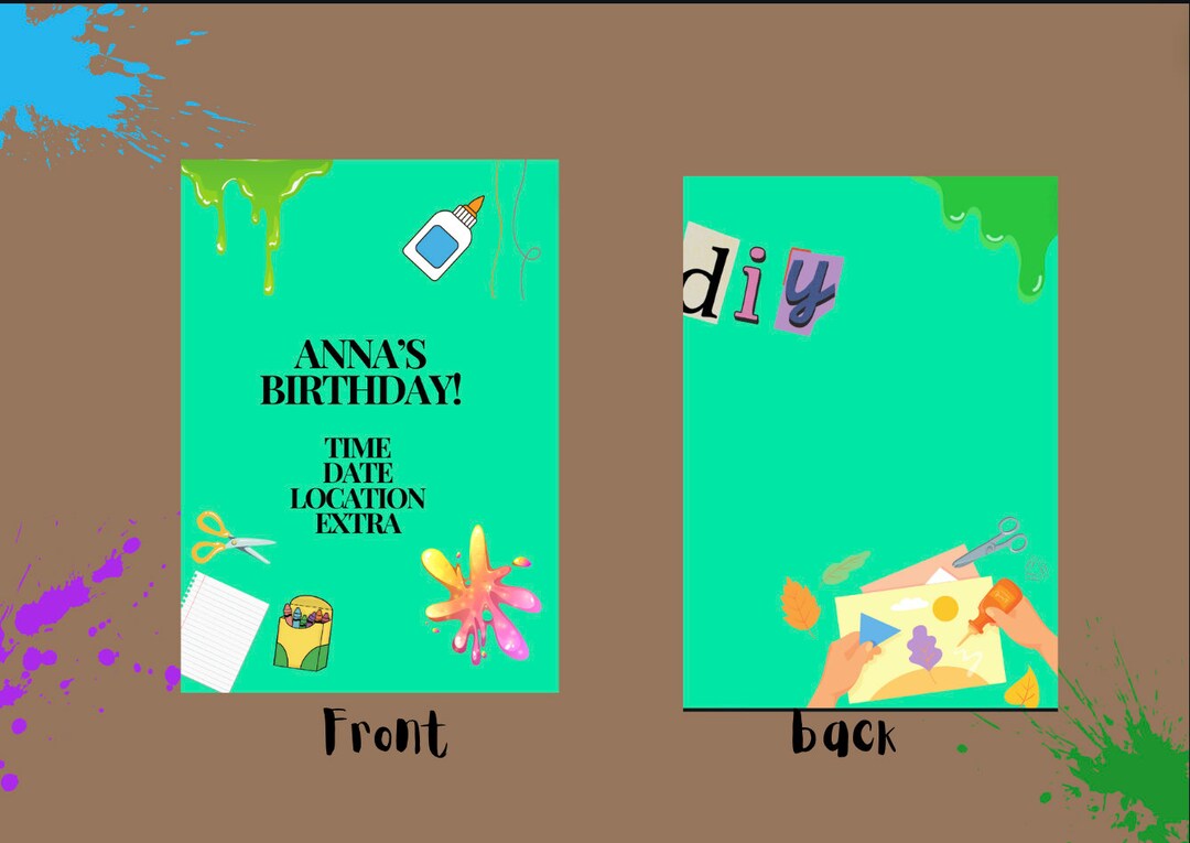 Crafting Birthday Invitation - Etsy