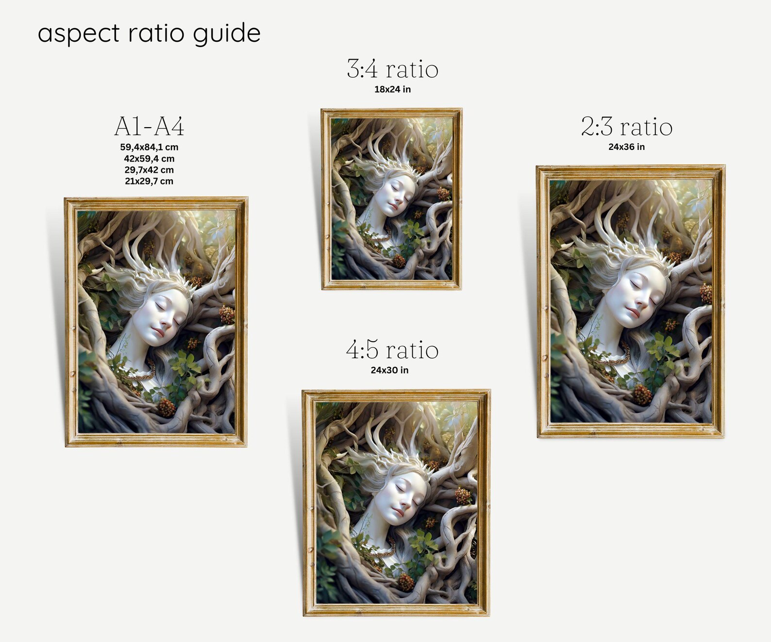 Tree Goddess, a Fantasy Wall Decor Print by Spagolla Mario. Surreal ...