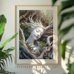 Tree Goddess, a Fantasy Wall Decor Print by Spagolla Mario. Surreal ...