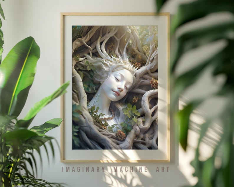 Tree Goddess, a Fantasy Wall Decor Print by Spagolla Mario. Surreal ...