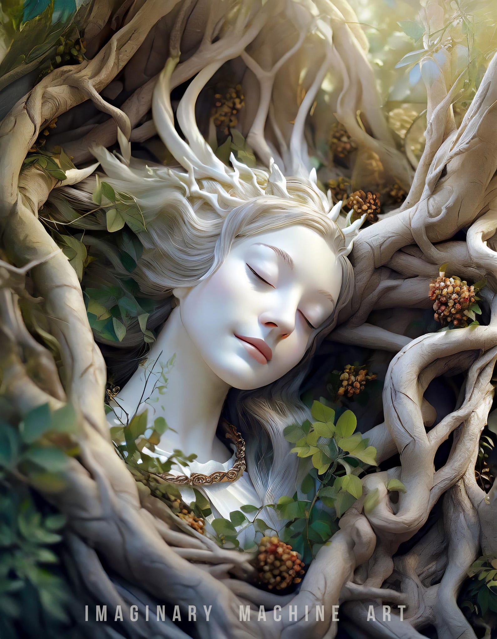 Tree Goddess, a Fantasy Wall Decor Print by Spagolla Mario. Surreal ...