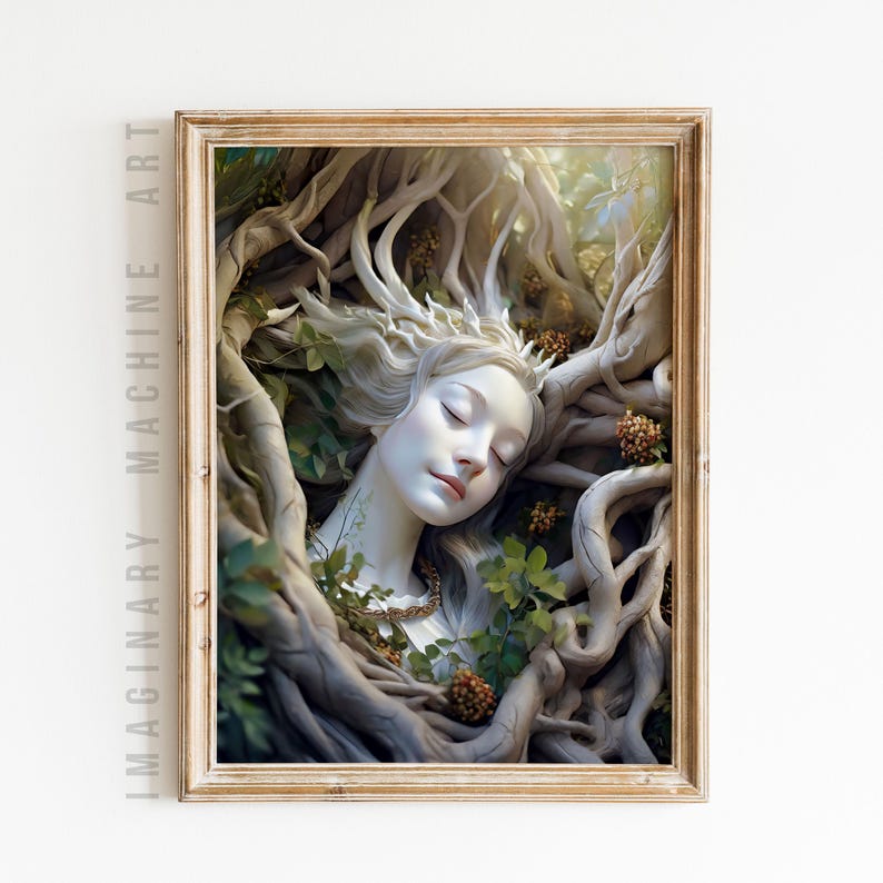 Tree Goddess, a Fantasy Wall Decor Print by Spagolla Mario. Surreal ...