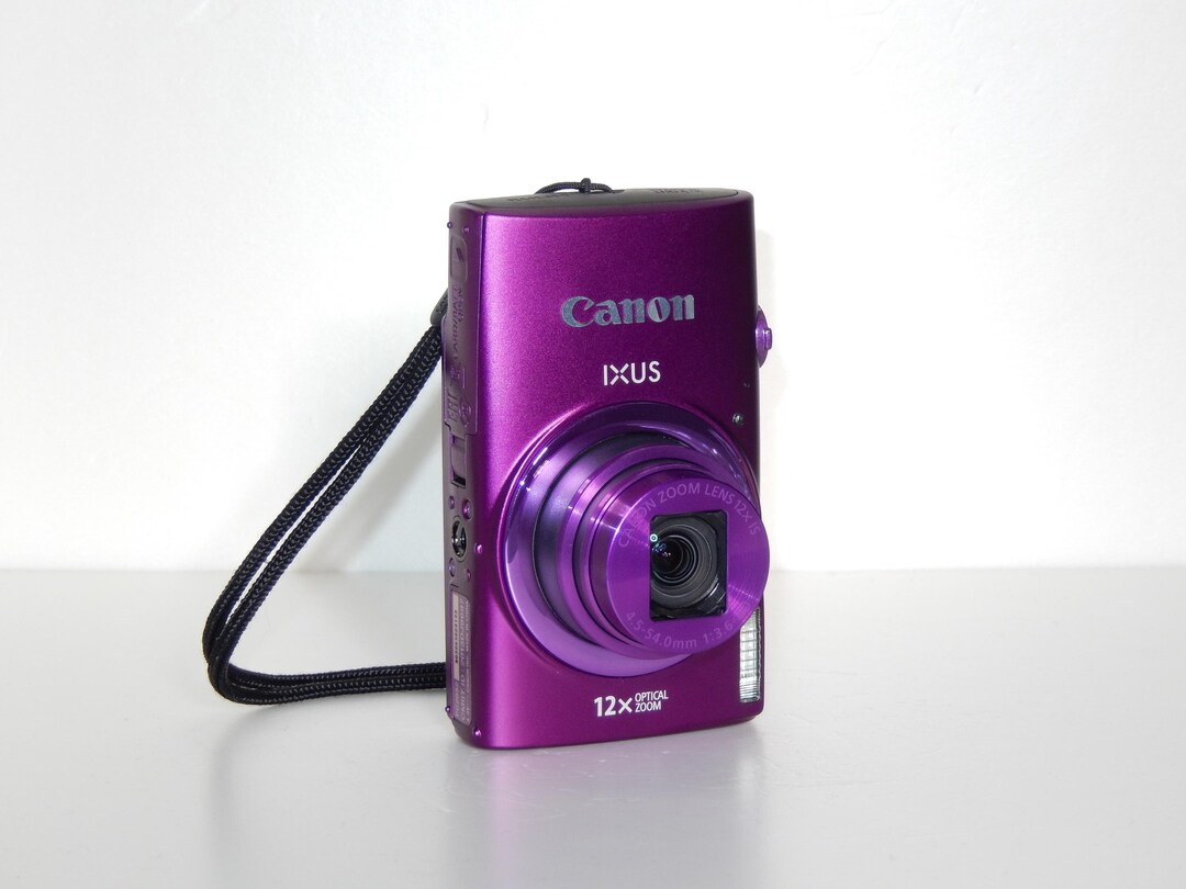 Purple Canon IXUS 265hs Y2K Digital Camera 16MP & W/ Matching Leather ...
