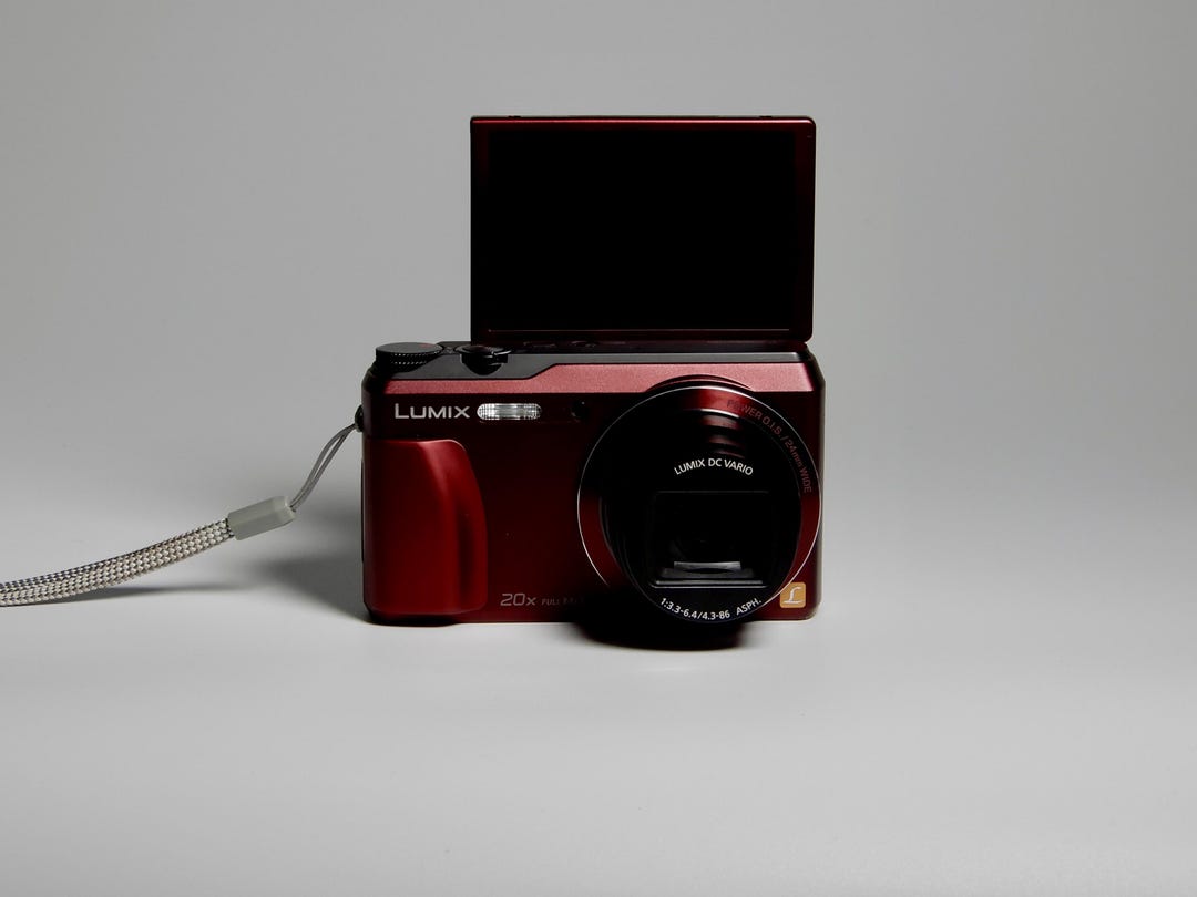 Red Panasonic Lumix TZ55: Y2K Selfie Camera With 32GB SD Card & Charm ...