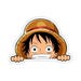 One Piece Luffy Sticker - Etsy