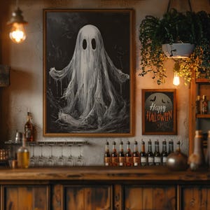 Halloween Wall Decor Set of 6 Spooky Posters Printable Halloween Wall ...