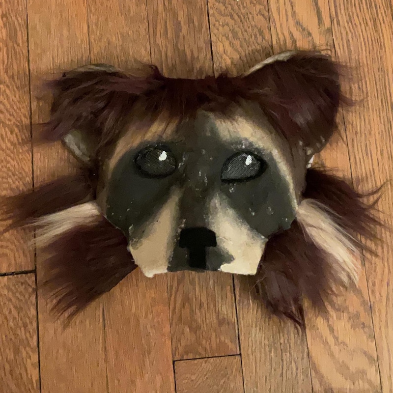 Therian Raccoon Mask - Etsy