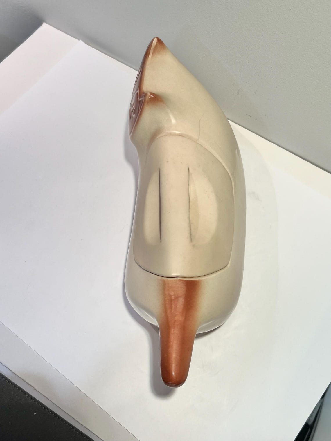 Vintage Rare Brush Stylized Siamese Cat Cookie Jar. Hard to Find. Brush ...