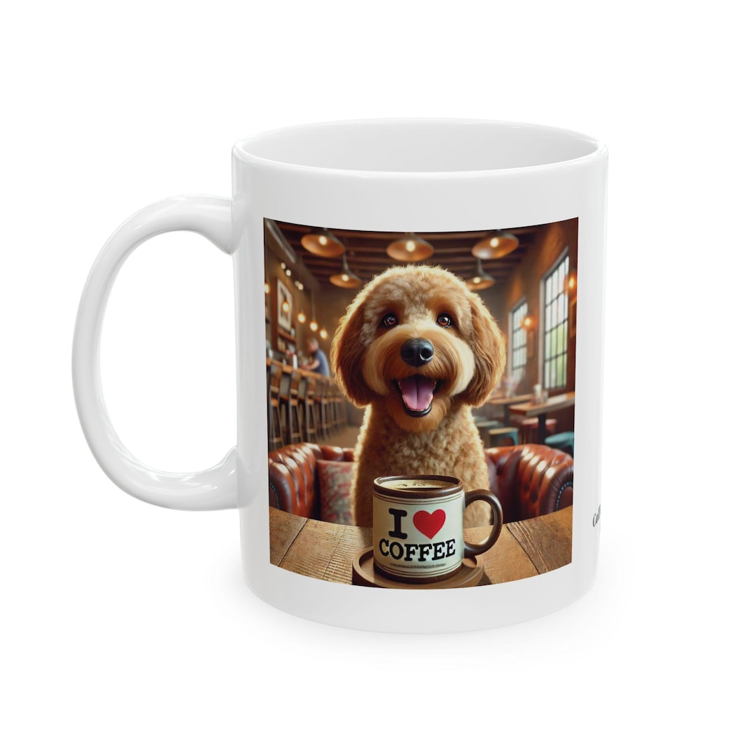 Doodle Coffee Mug - Cute Doodle Gift - Dog Themed Mug for Coffee ...