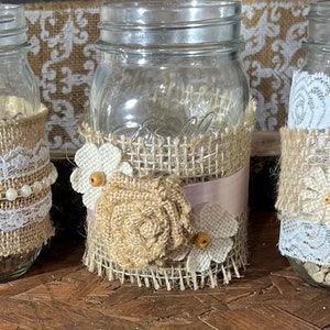 Mason Jar Centerpiece Decor – Rustic Elegance for Any Occasion! - Etsy