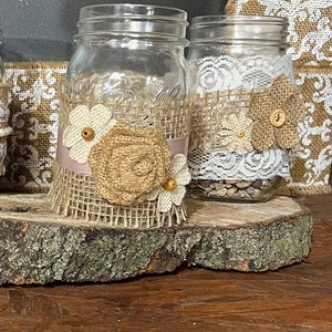 Mason Jar Centerpiece Decor – Rustic Elegance for Any Occasion! - Etsy