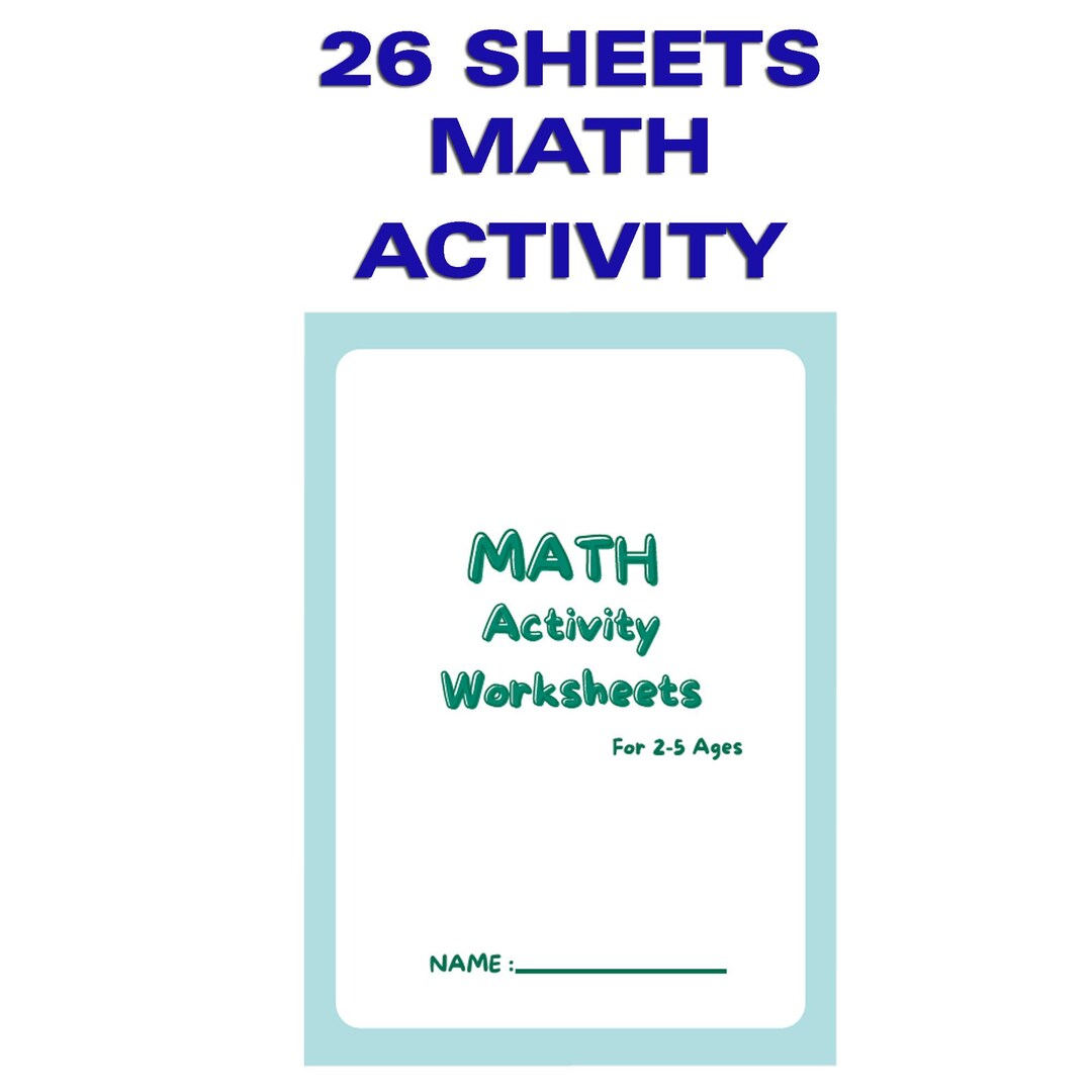 Worksheets 26 Activity Math Printable Homeschool Teacher Kids Letters ...