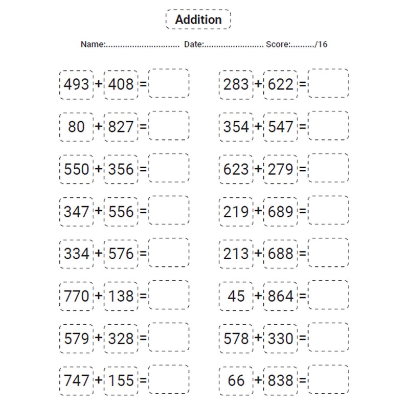 Worksheets 131 Addition Match Printable Homeschool Teacher Kids Letters ...